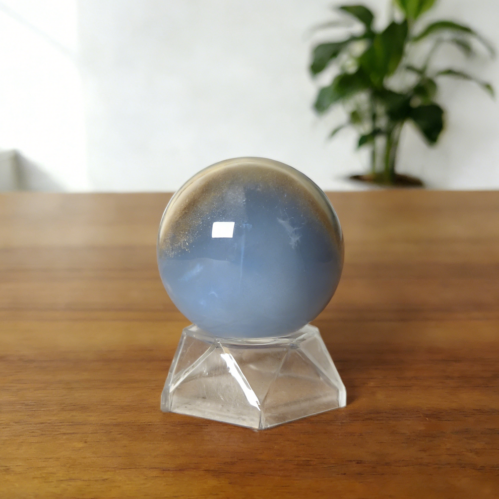 Crystal Sphere – Natural Polished Gemstone Ball – Arcane Skull